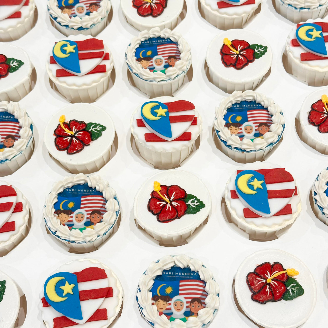 Merdeka day cupcakes – Pasteljla